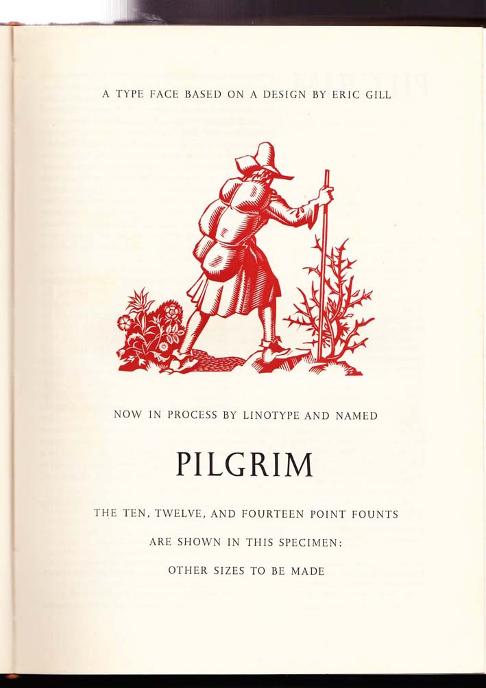 Eric Gill and Pilgrim typeface – ALL ABOUT PRINT
